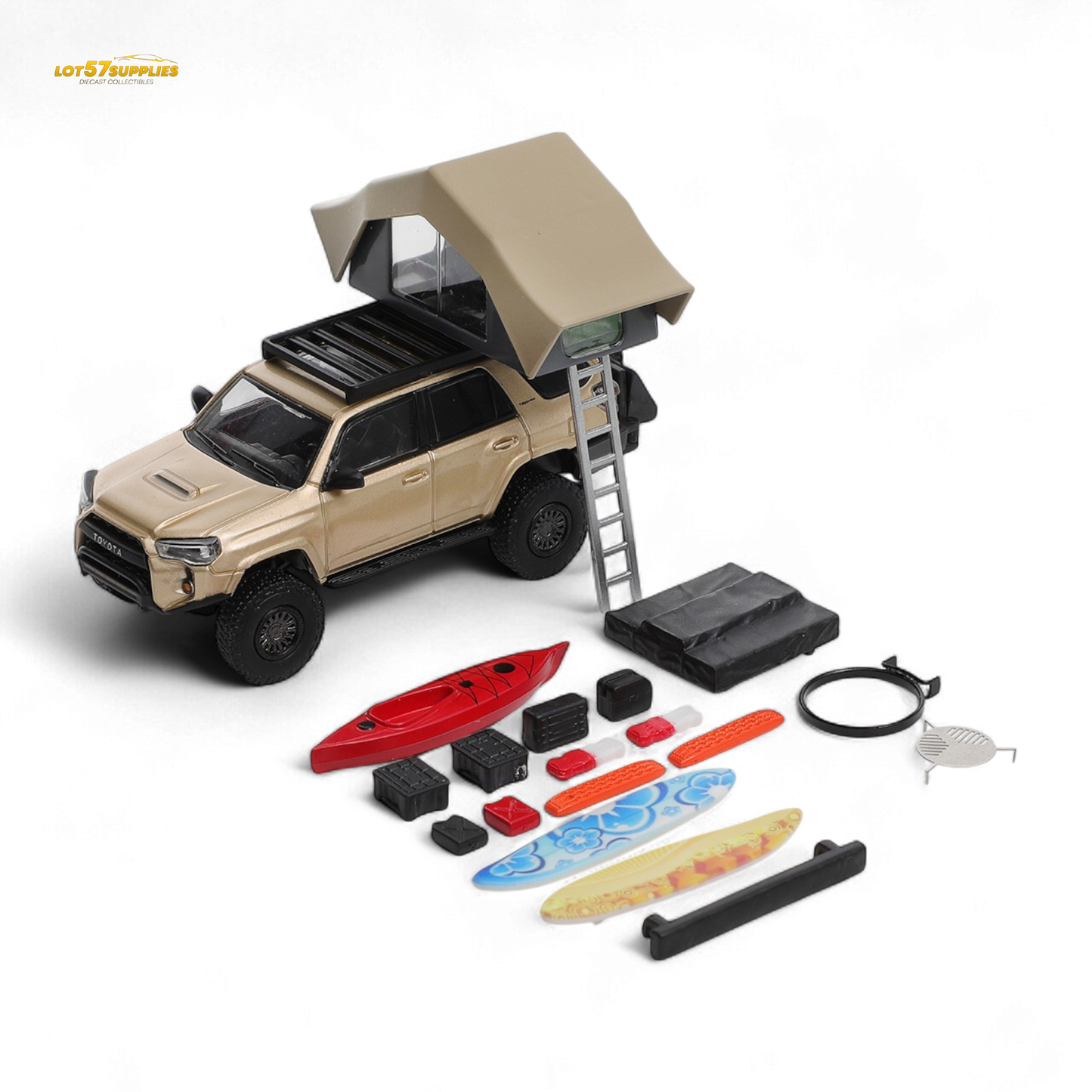 GCD Toyota Super Overlord Modified 4 RUNNER – Champagne Gold 1:64 ...